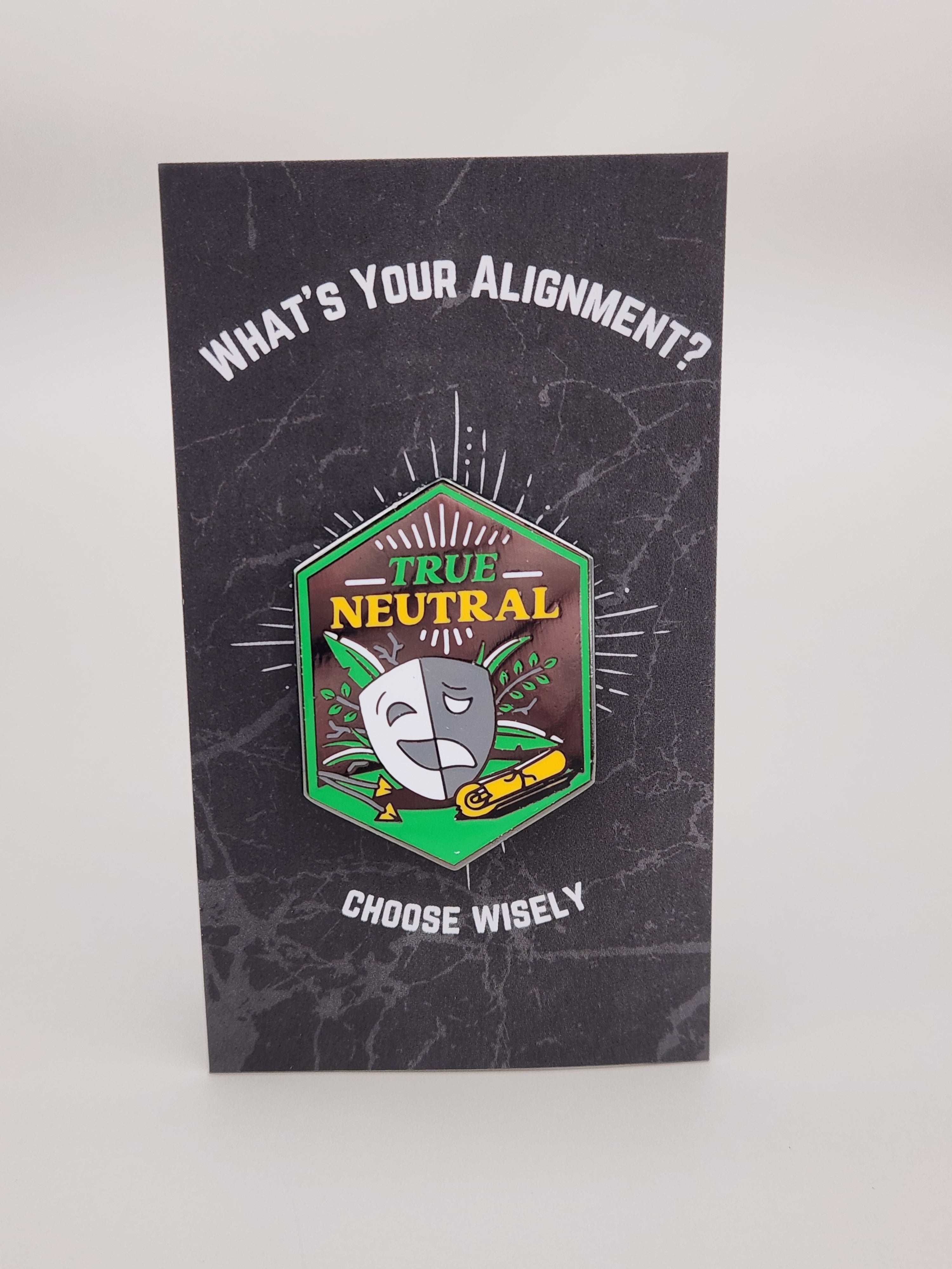 True Neutral - Enamel Pin – MyNerdLife